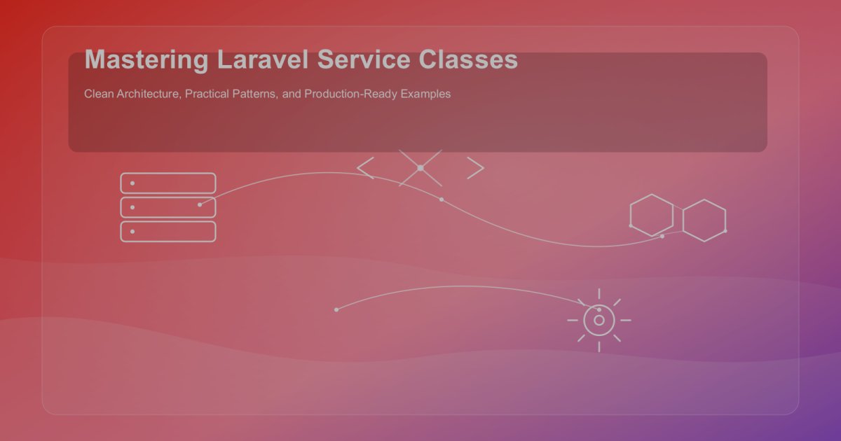 Mastering Laravel Service Classes: Clean Architecture, Practical ...